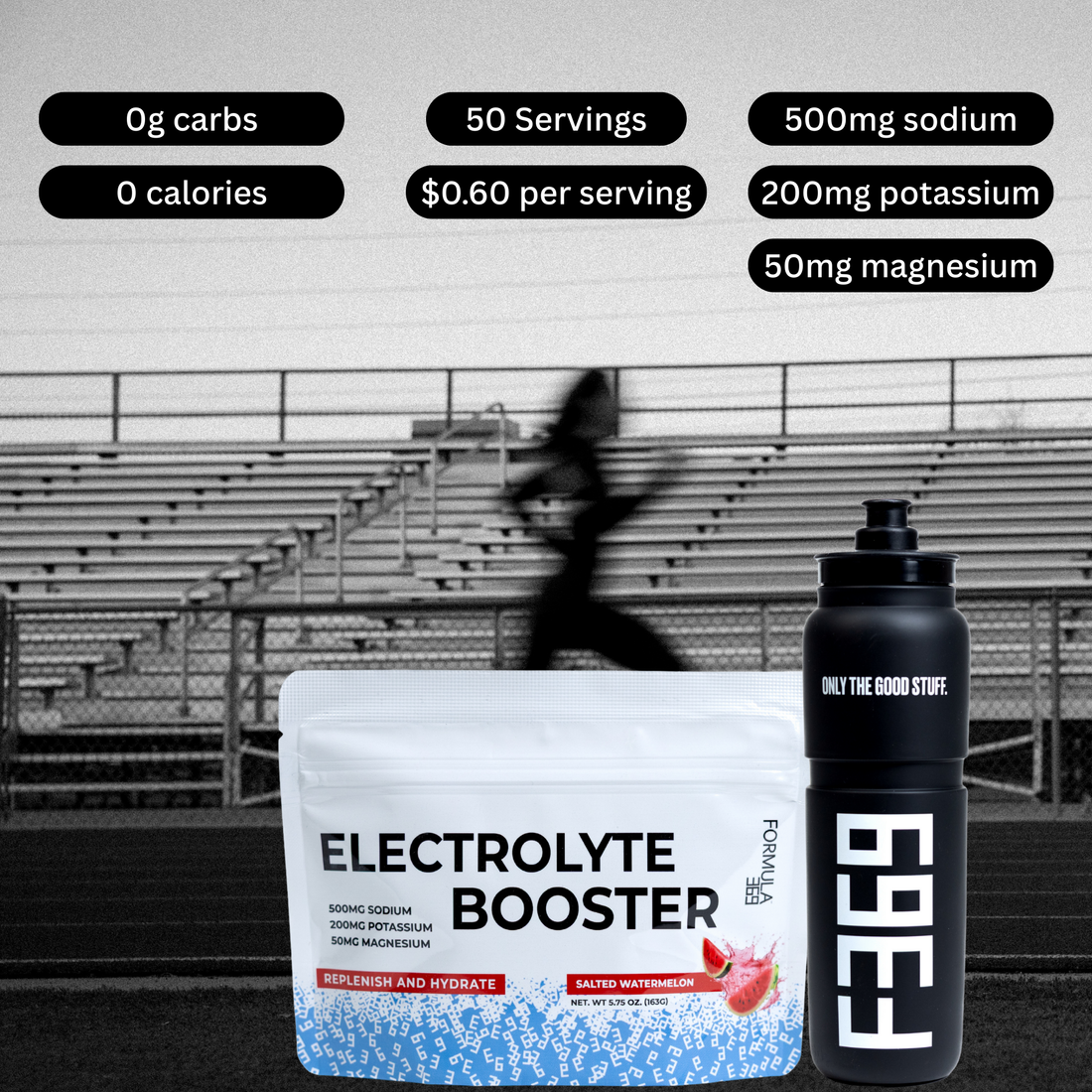 Electrolyte Booster Hydration Drink Mix - 50 servings - By Formula 369 ...